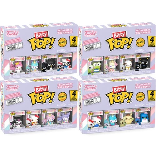 Sanrio Funko Bitty Pop! Hello Kitty and Friends Mini-Figure 4-Pack Cas ...