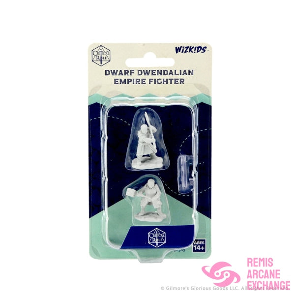 Critical Role Unpainted Miniatures: Dwarf Dwendalian Empire Fighter ...