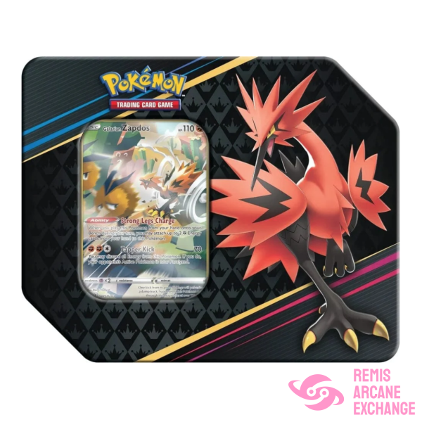 Crown Zenith Collection Tin (Galarian Zapdos) – Remis Arcane Exchange